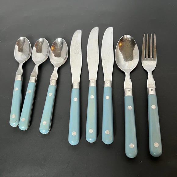 Mari Gras | Dining | Wf Mardi Gras Light Blue Stainless Knife ...